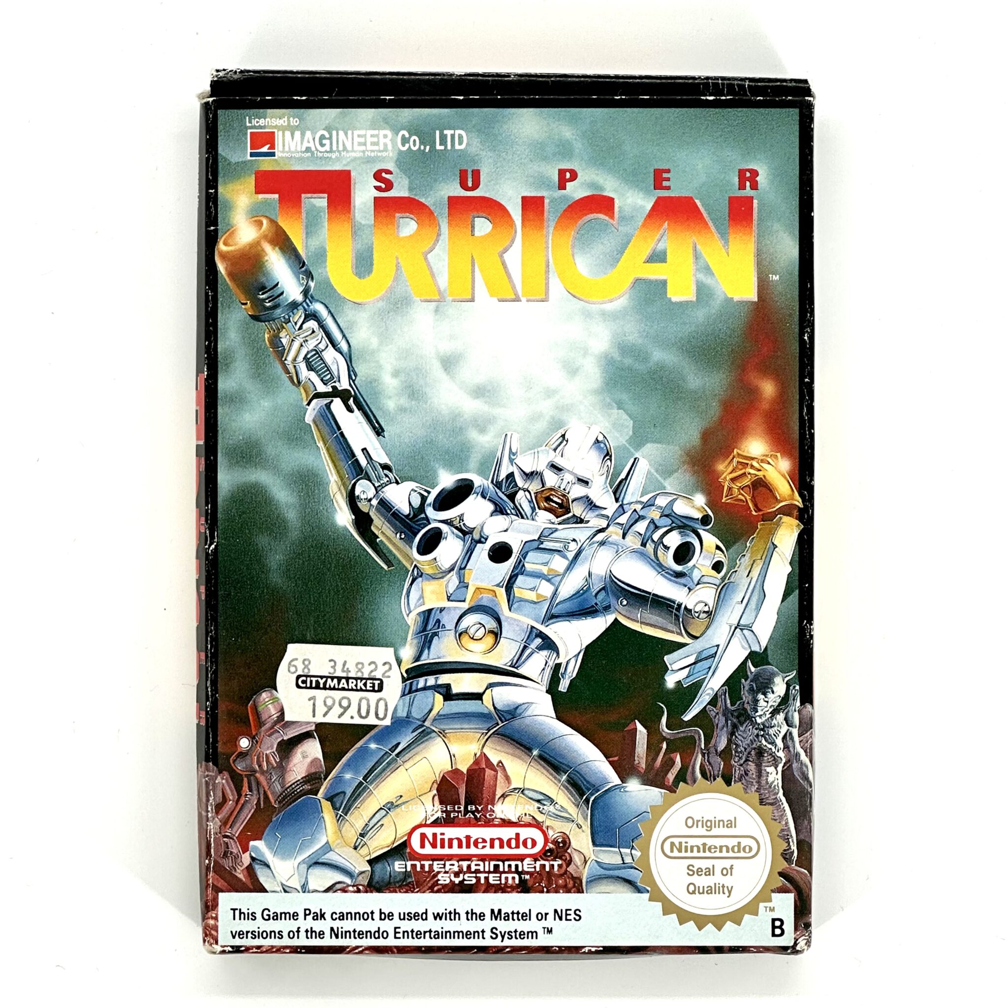 Super Turrican boxed NES - Second Disc Oy